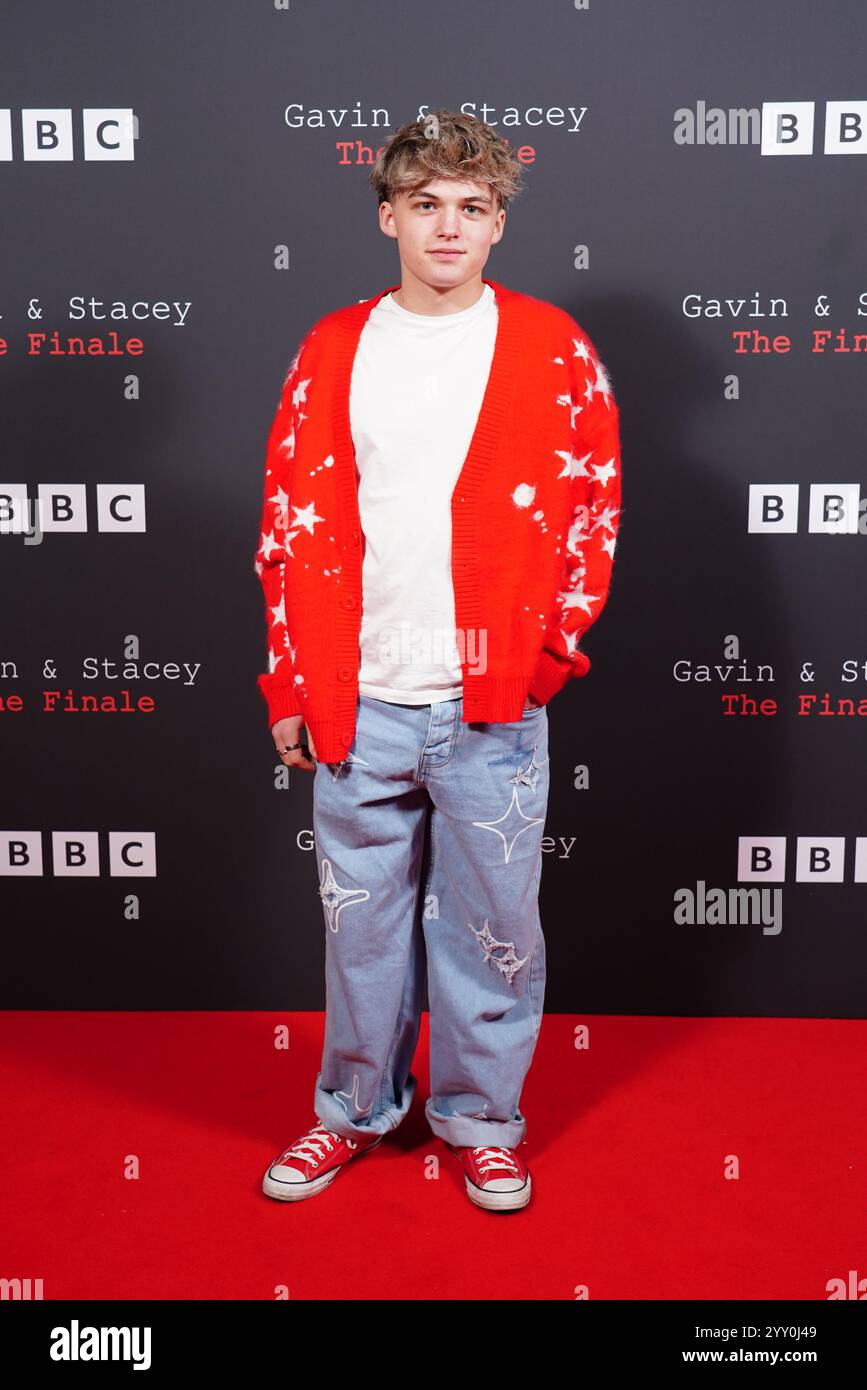 Oscar Hartland attends a BBC launch event for Gavin and Stacey: The ...