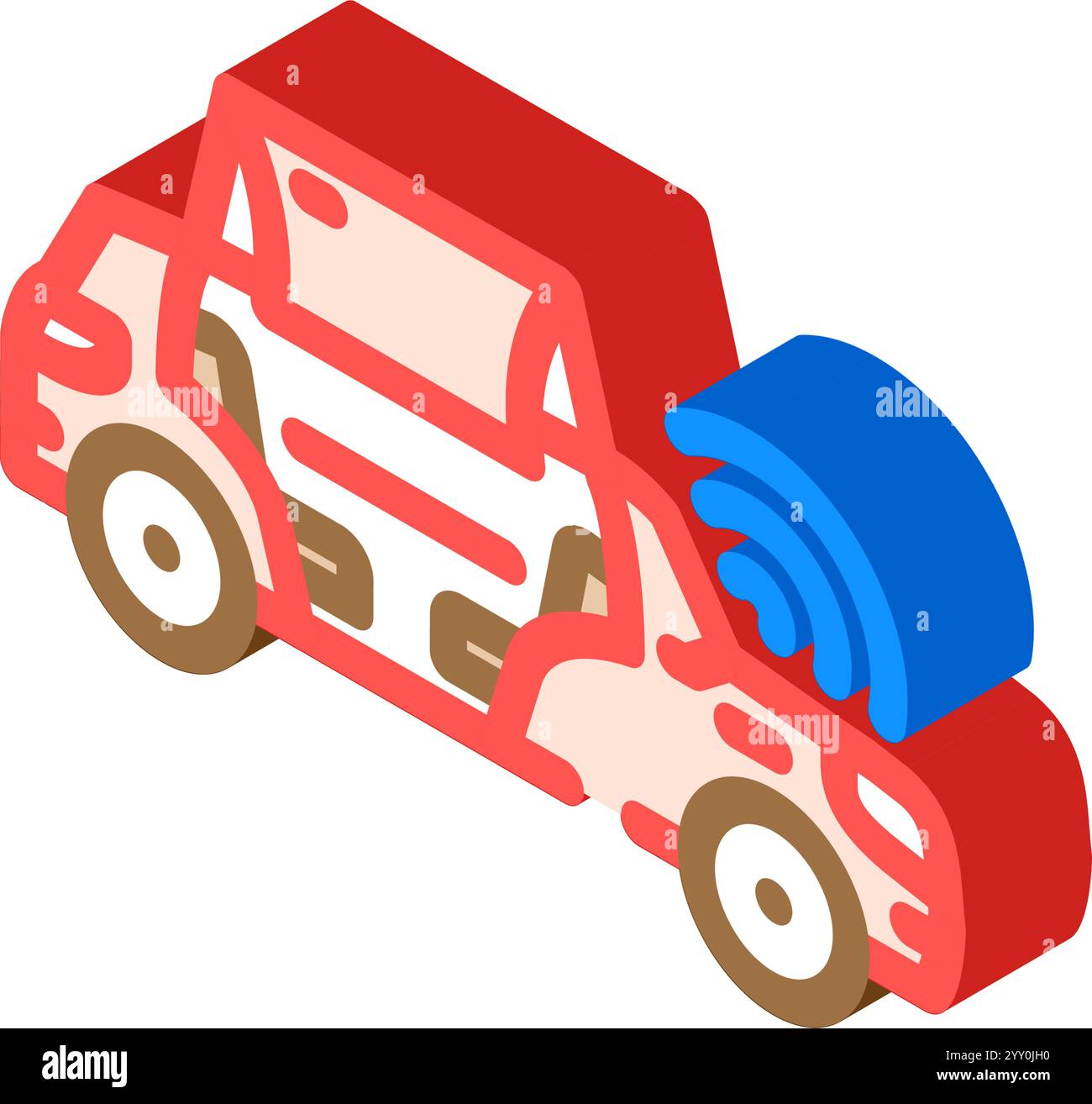 autonomous vehicles industry 5 isometric icon vector illustration Stock ...