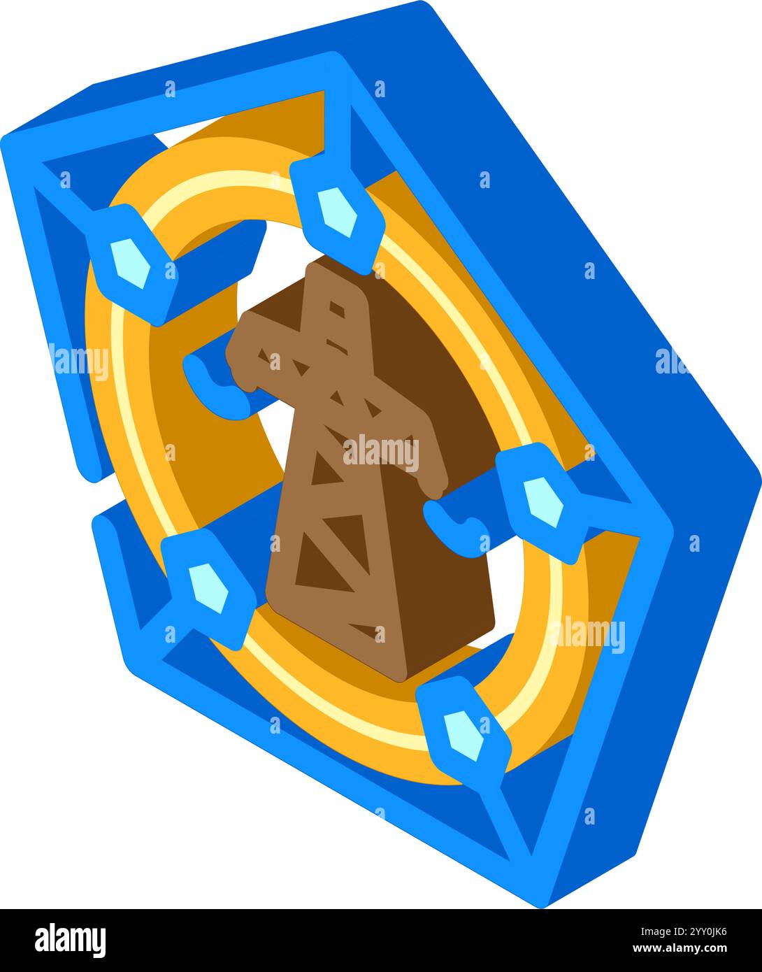smart grid industry 4 isometric icon vector illustration Stock Vector ...