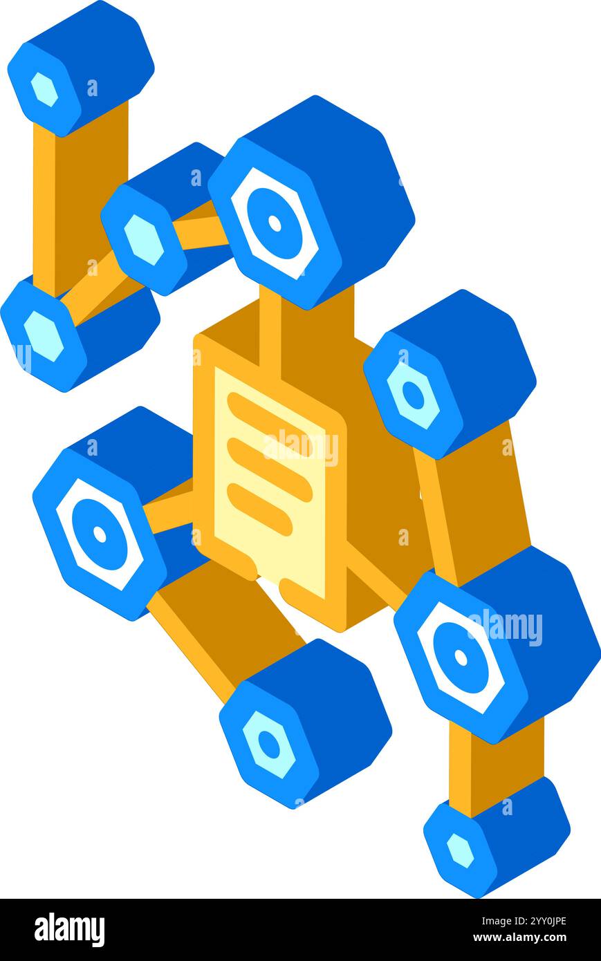 network decentralized application isometric icon vector illustration ... network decentralized application isometric icon vector illustration ...