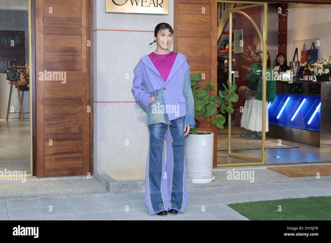 TAIPEI, CHINA - DECEMBER 18, 2024 - Taipei boxer Huang Xiaowen attends ...