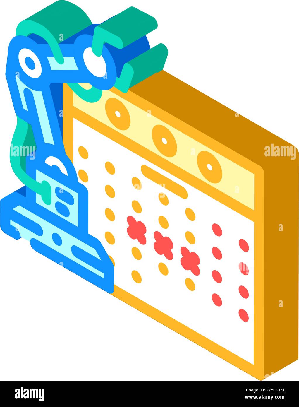 predictive maintenance industry 5 isometric icon vector illustration ...