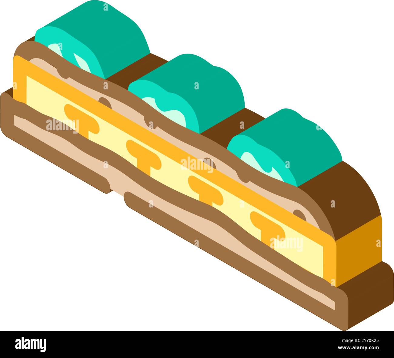 edging garden maintenance isometric icon vector illustration Stock ...