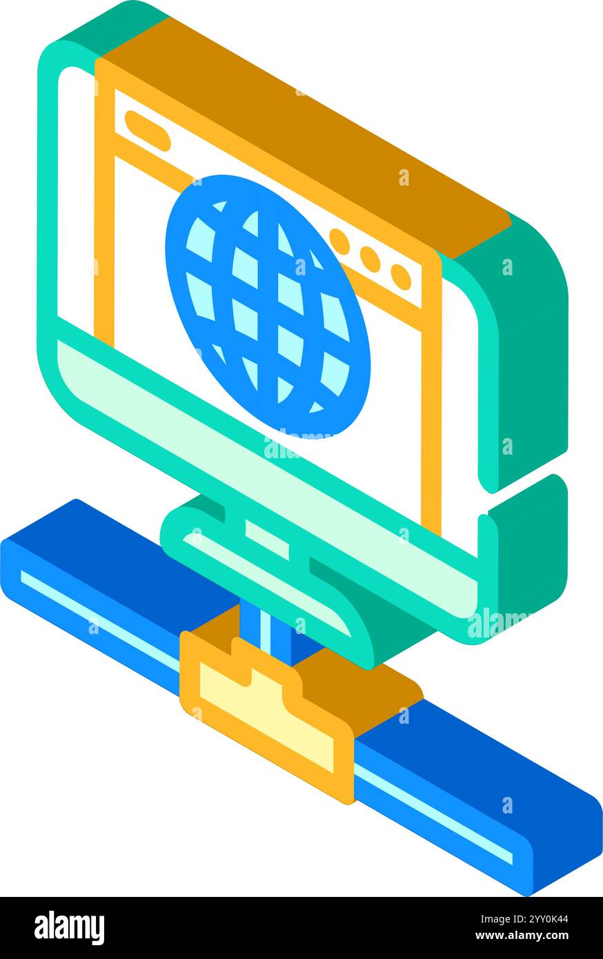 internet connectivity industry 3 isometric icon vector illustration ...