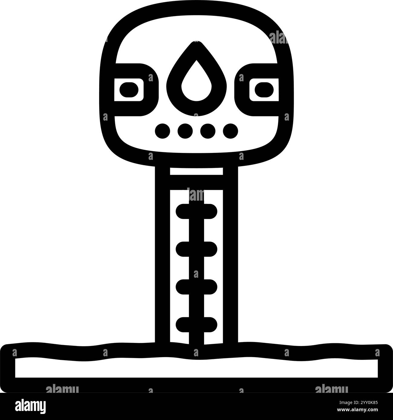 soil moisture sensor agri tech line icon vector illustration Stock ...