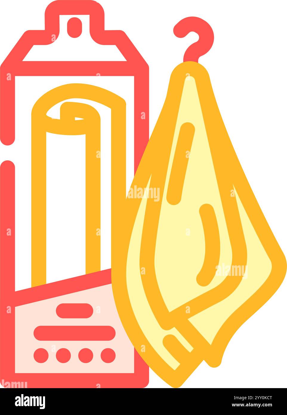 drying chamois car care color icon vector illustration Stock Vector ...