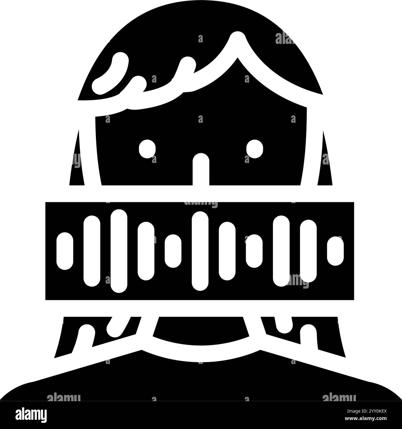 Speech Waveform Natural Language Processing Nlp Glyph Icon Vector Illustration Stock Vector