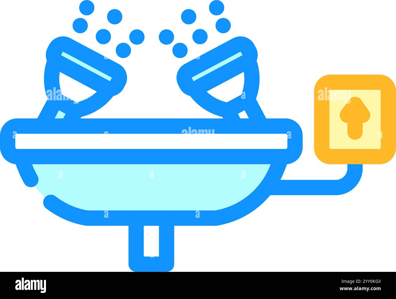 emergency eye wash station color icon vector illustration Stock Vector ...