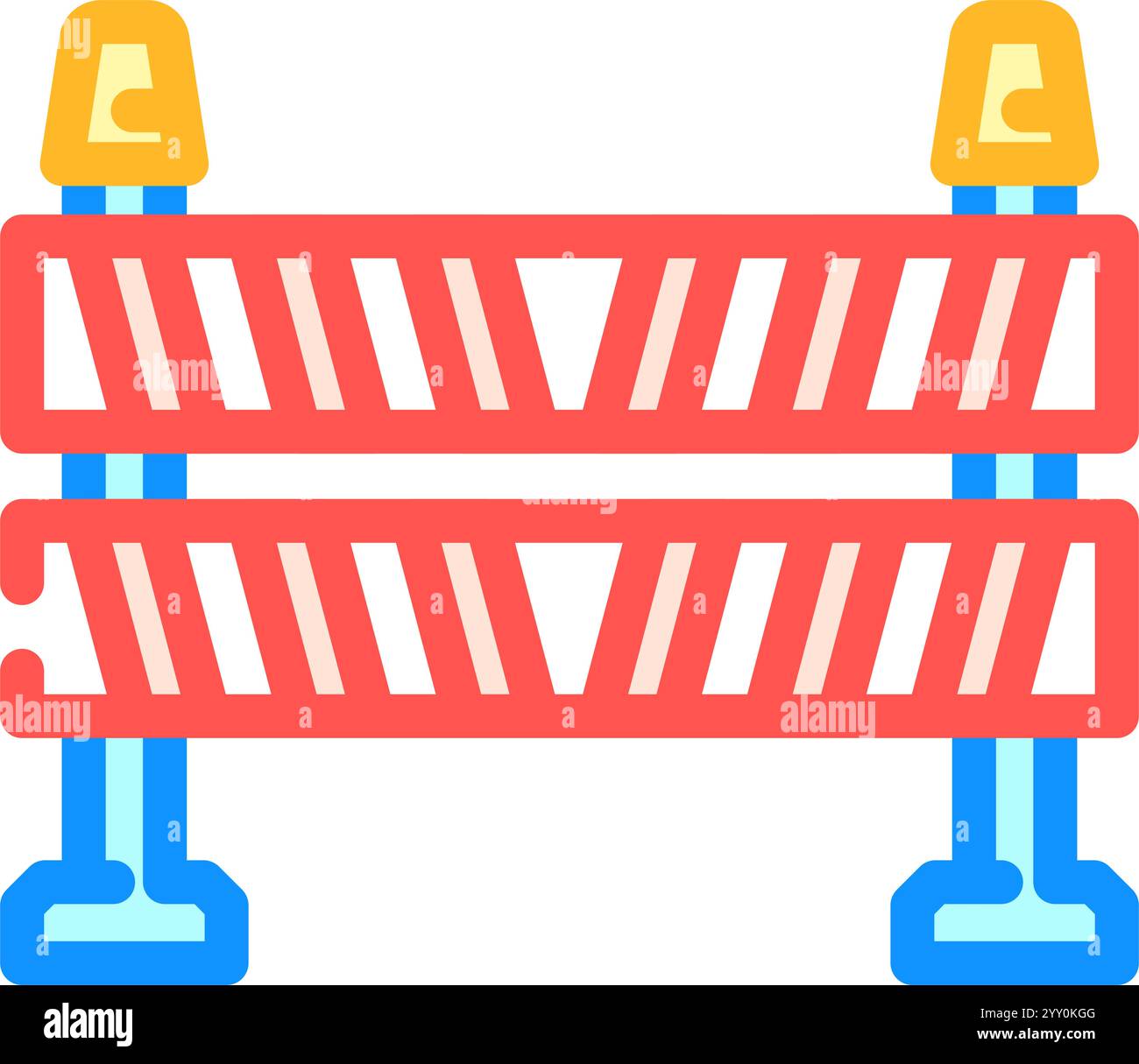 safety barricade color icon vector illustration Stock Vector Image ...
