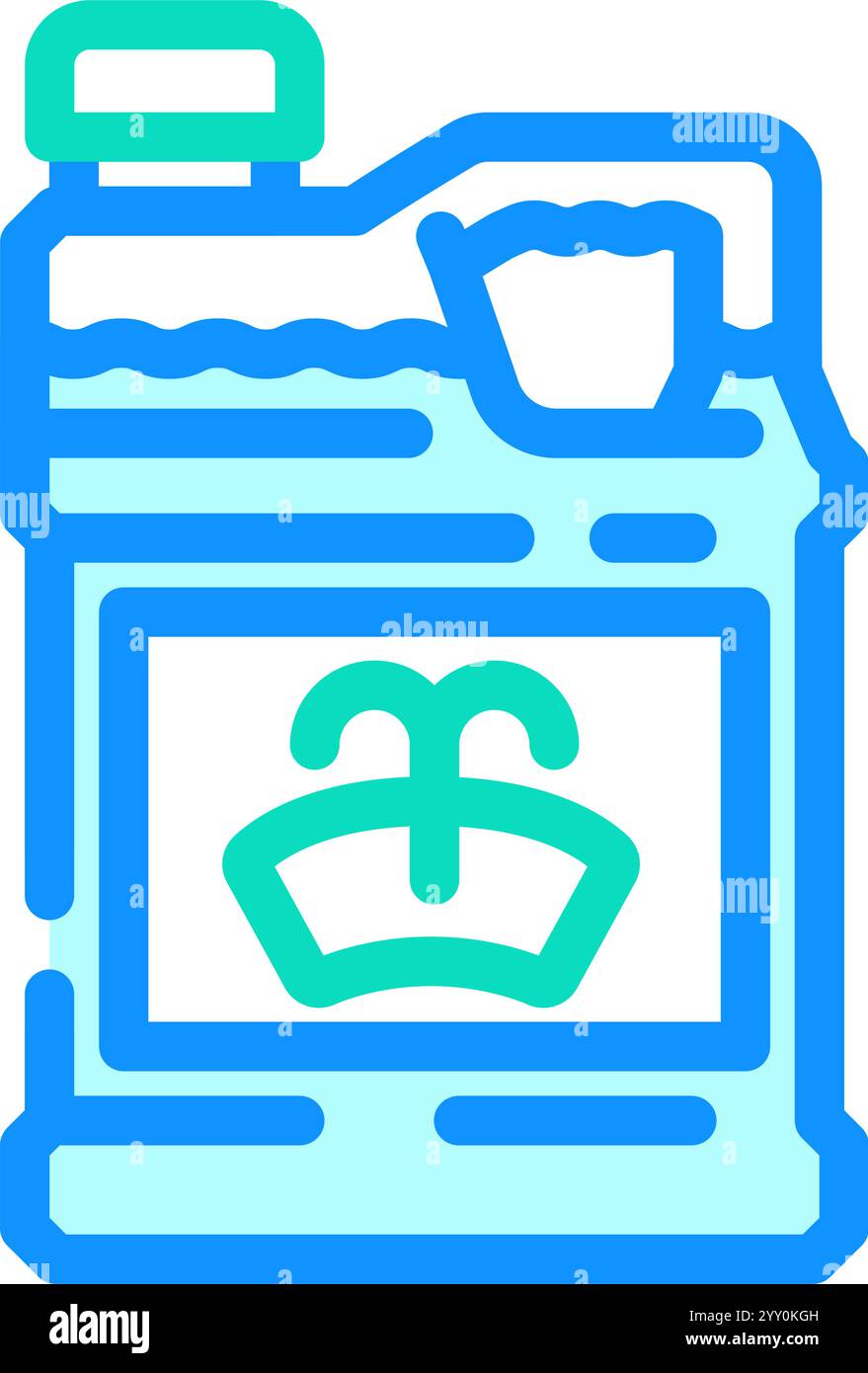 windshield washer fluid car care color icon vector illustration Stock ...