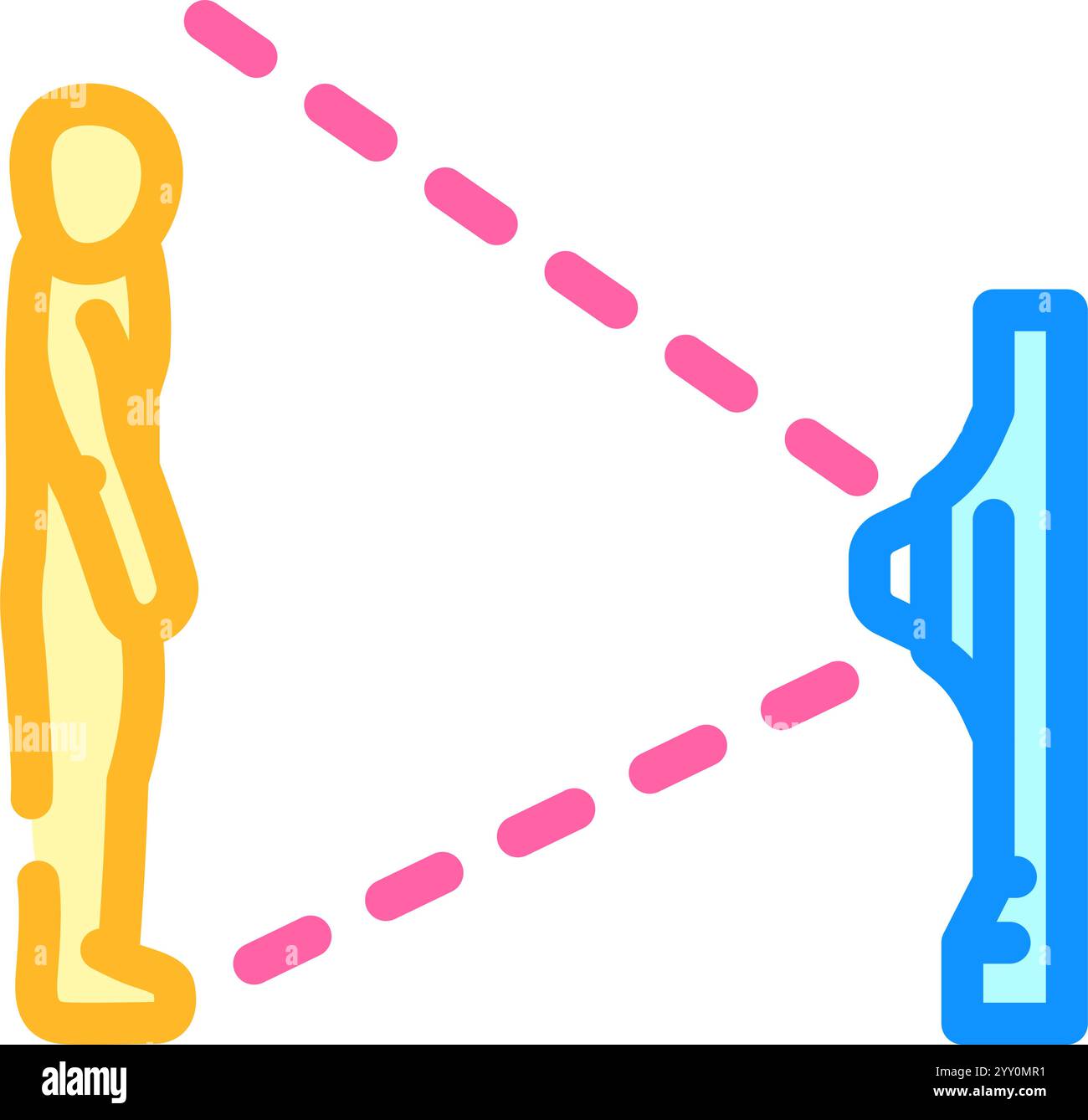 depth sensor augmented reality color icon vector illustration Stock ...