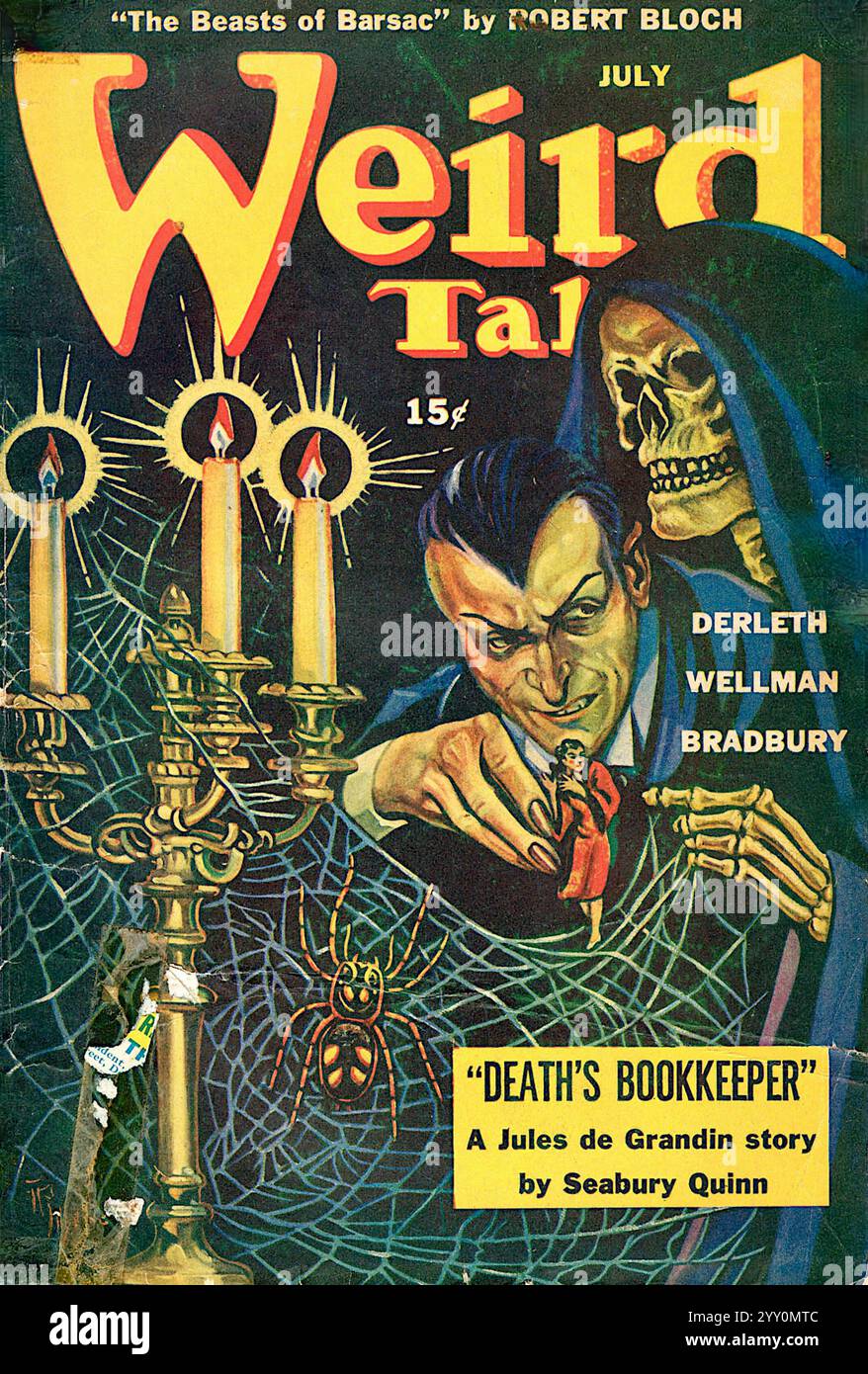Cover of the pulp magazine Weird Tales (July 1944, vol. 37, no. 6 ...