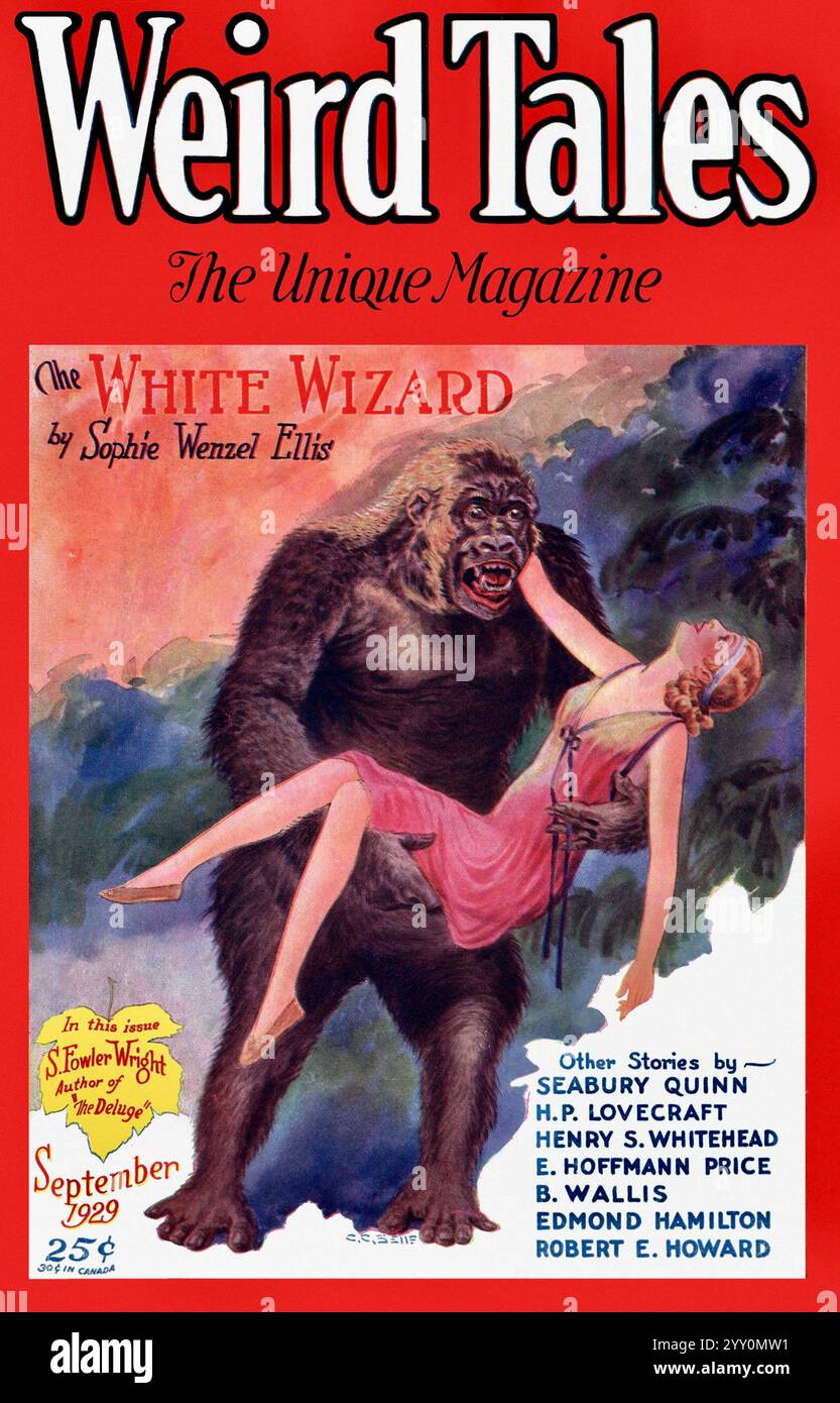 Cover of the pulp magazine Weird Tales (September 1929, vol. 14, no. 3 ...