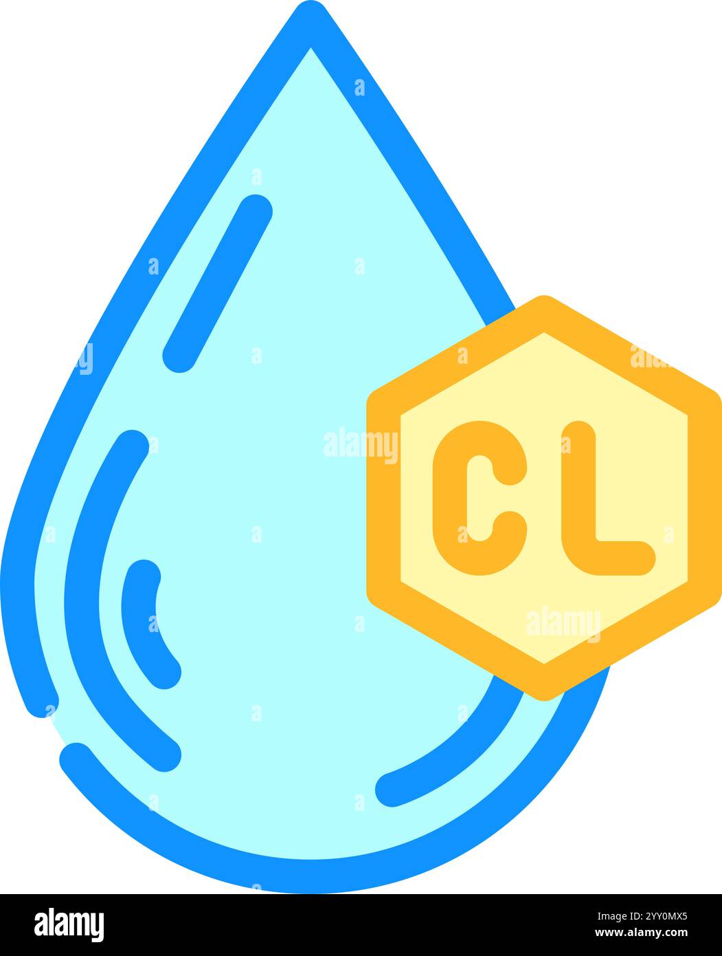 droplet bleach color icon vector illustration Stock Vector Image & Art ...