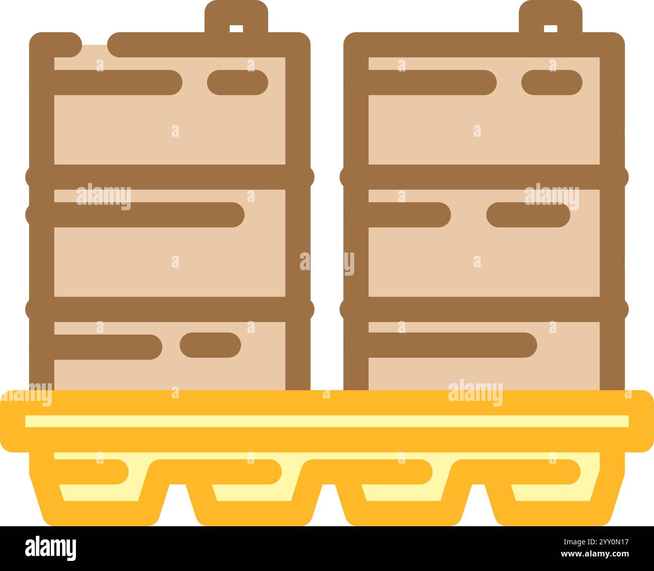 spill containment injury prevention color icon vector illustration ...