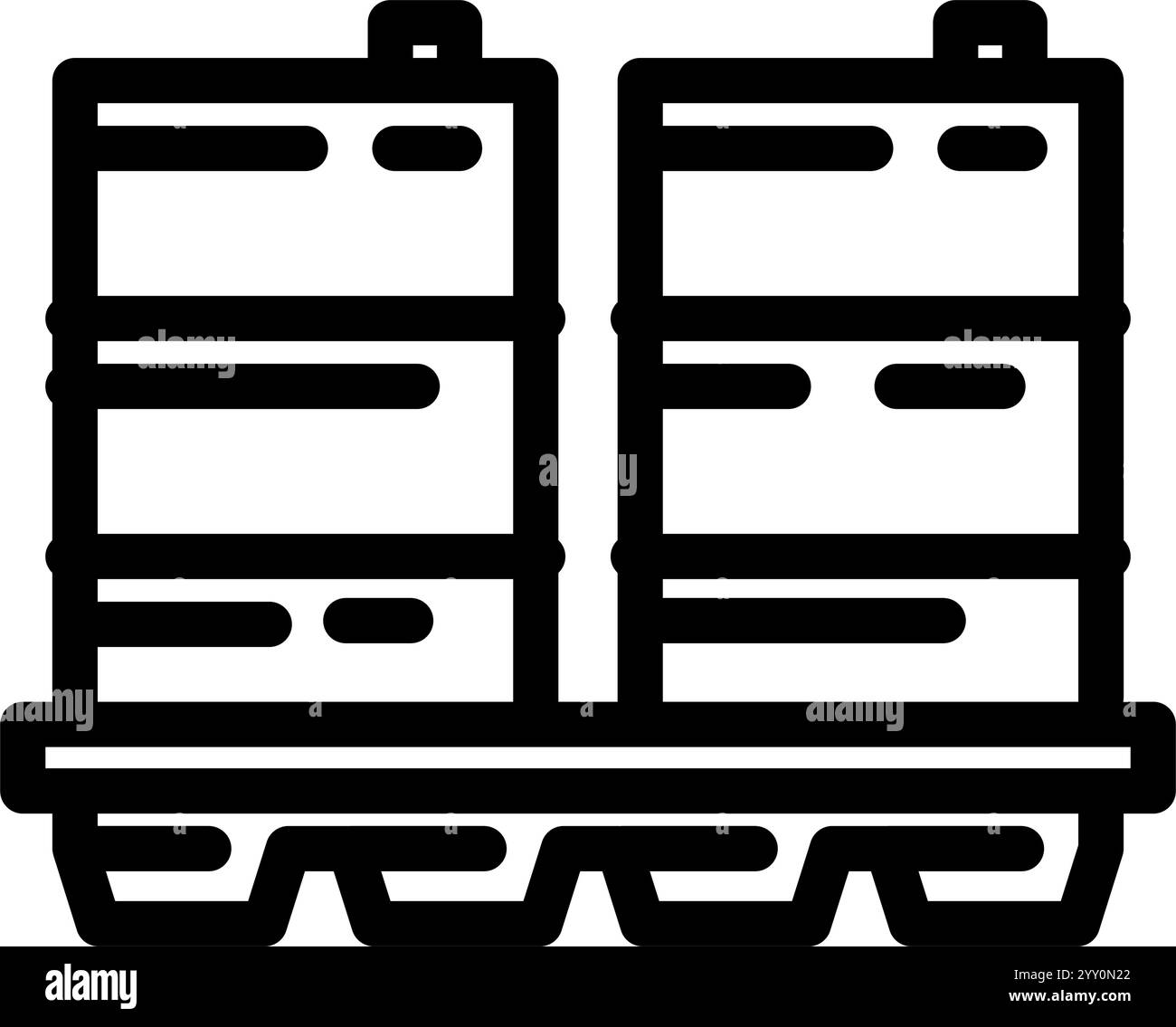 spill containment injury prevention line icon vector illustration Stock ...