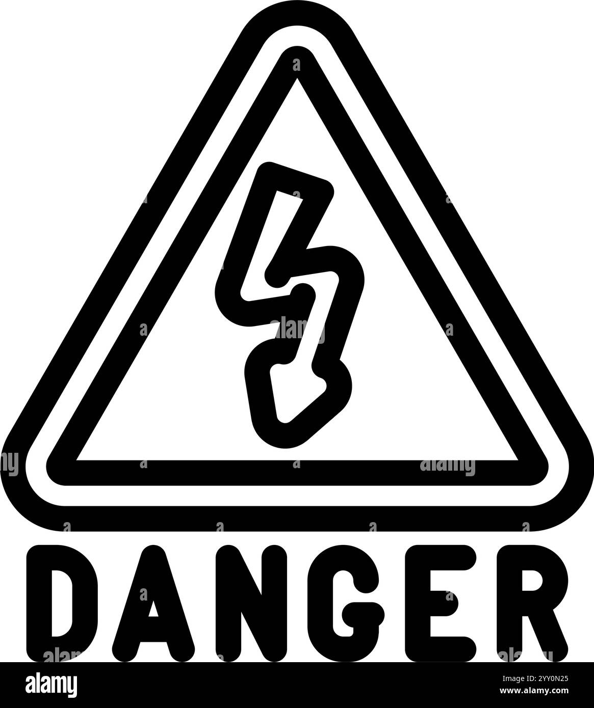 electrical safety injury prevention line icon vector illustration Stock ...