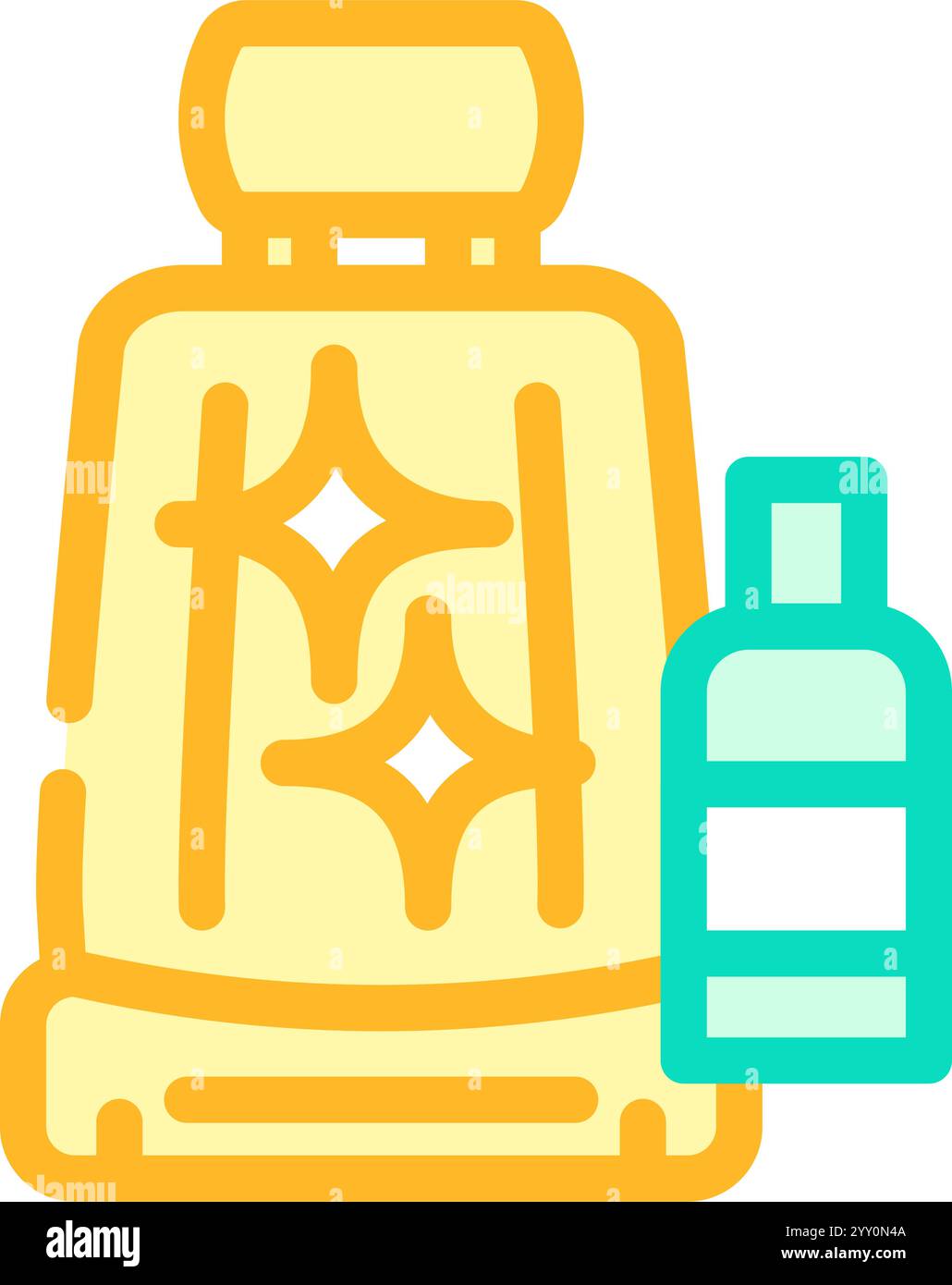 leather conditioner car care color icon vector illustration Stock ...