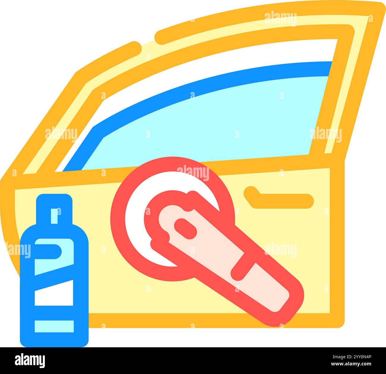 polishing compound car care color icon vector illustration Stock Vector ...