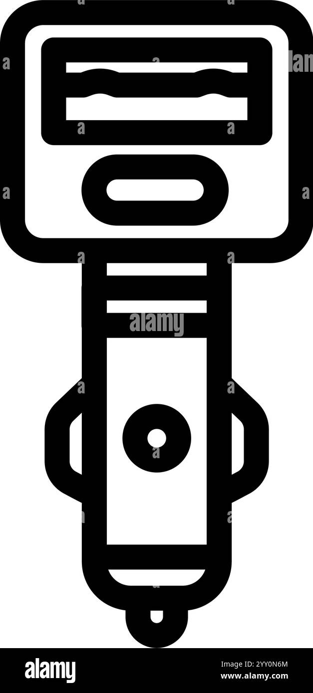 Usb charger icon outline Black and White Stock Photos & Images - Alamy