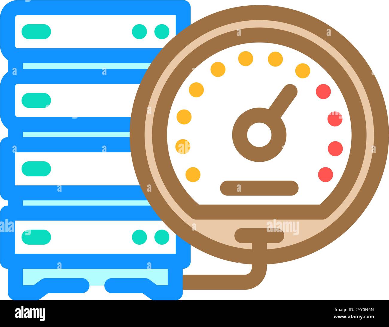 high performance computing color icon vector illustration Stock Vector ...