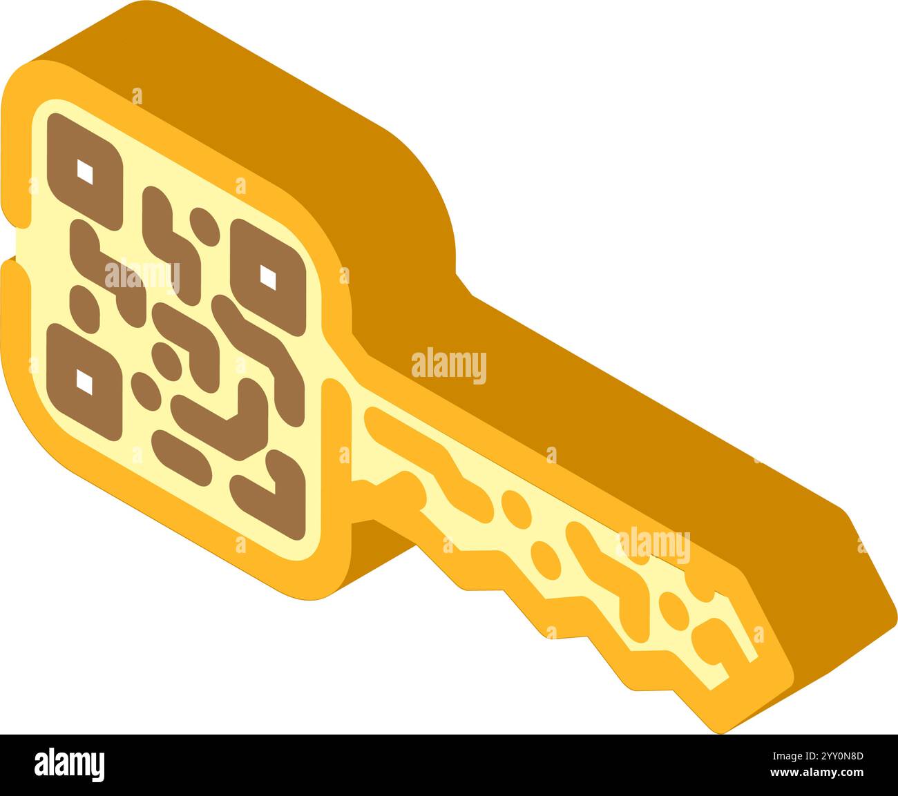 digital wallet key decentralized application isometric icon vector ...