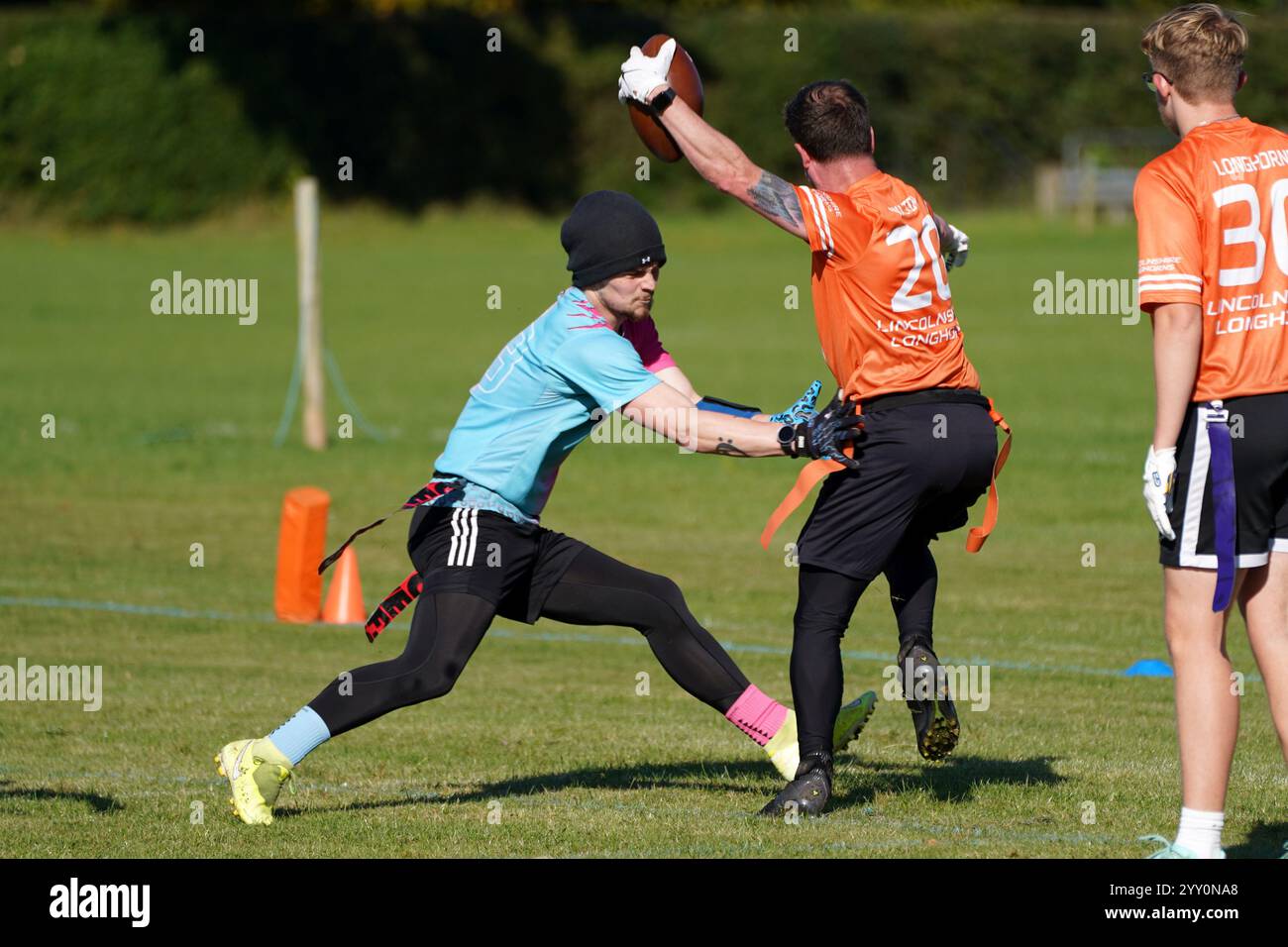 Flag football tournament, Coventry UK, 28th September 2024 Stock Photo ...