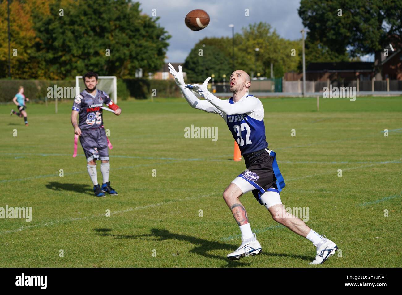 Flag football tournament, Coventry UK, 28th September 2024 Stock Photo ...