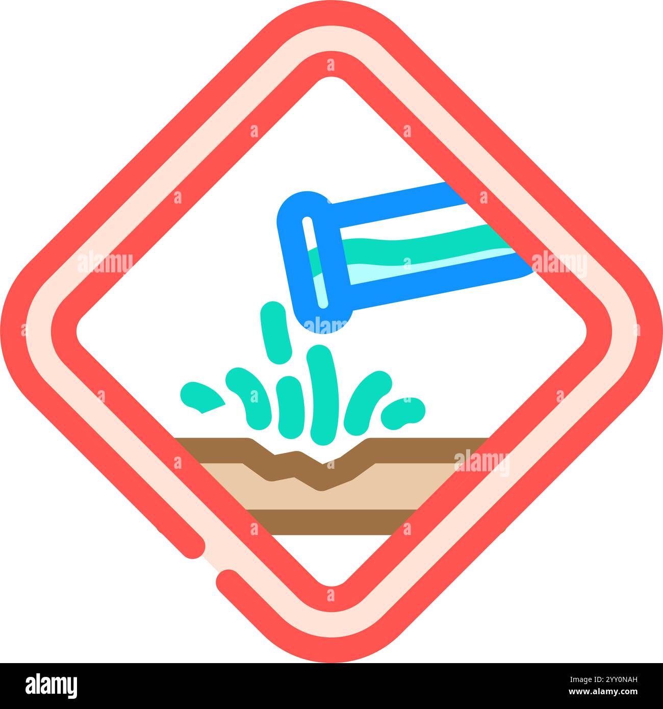 chemical safety label color icon vector illustration Stock Vector Image ...