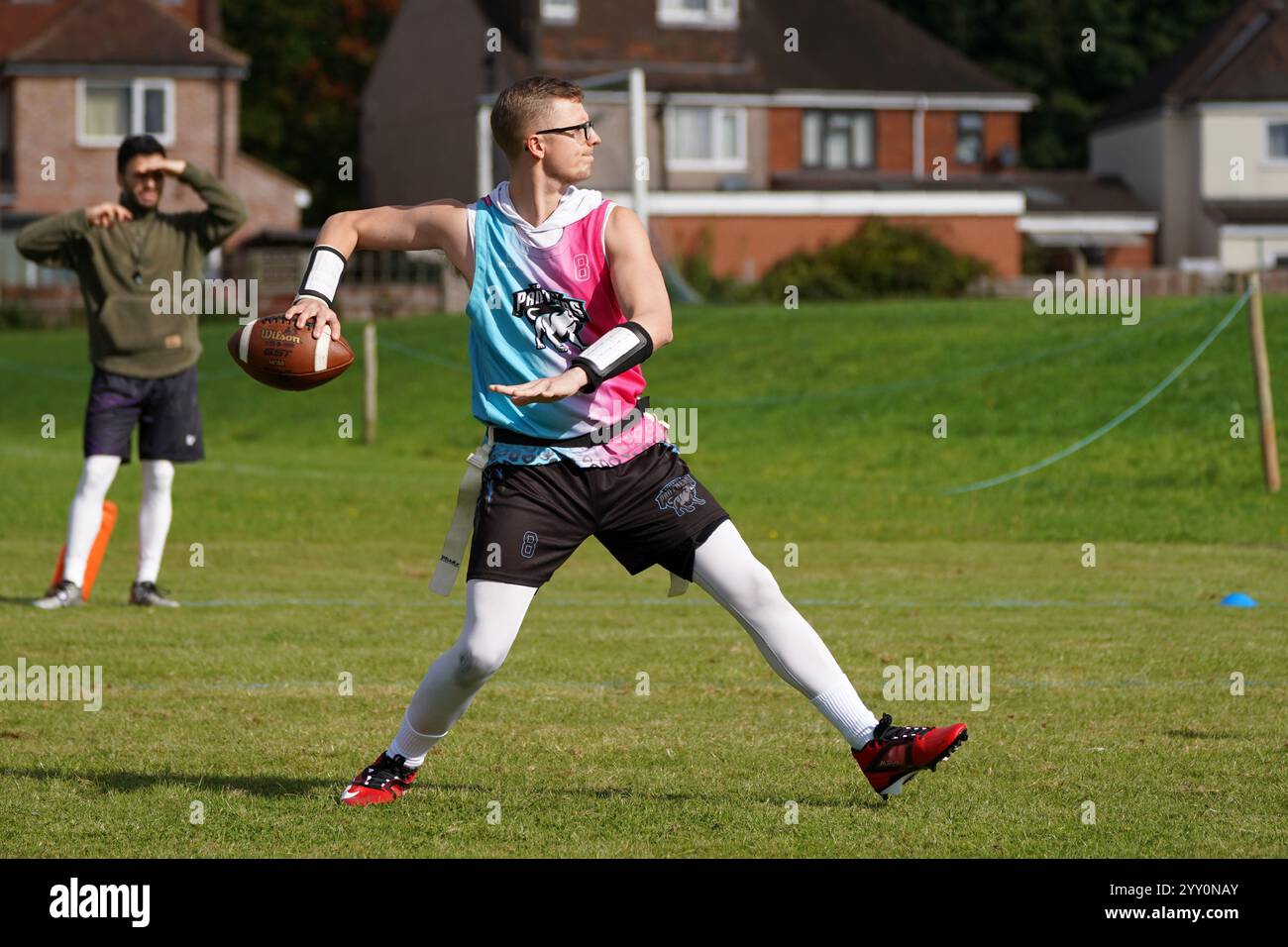 Flag football tournament, Coventry UK, 28th September 2024 Stock Photo ...