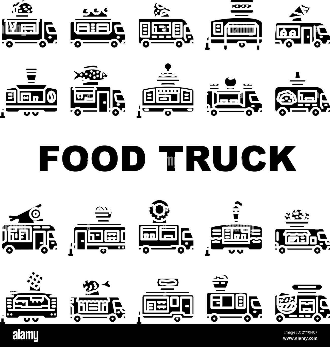 Street food burgers fries Stock Vector Images - Alamy