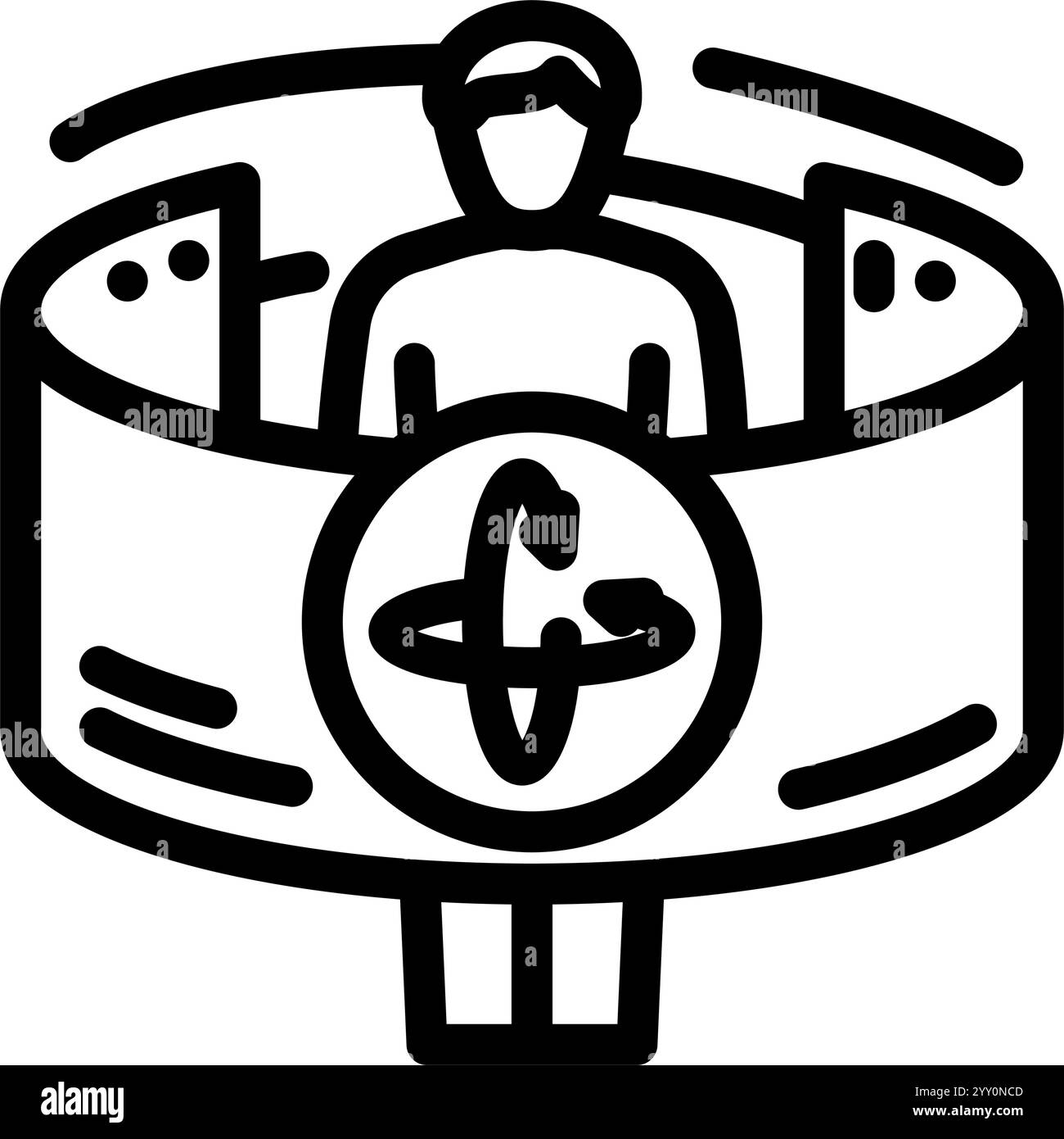 virtual tour augmented reality line icon vector illustration Stock ...