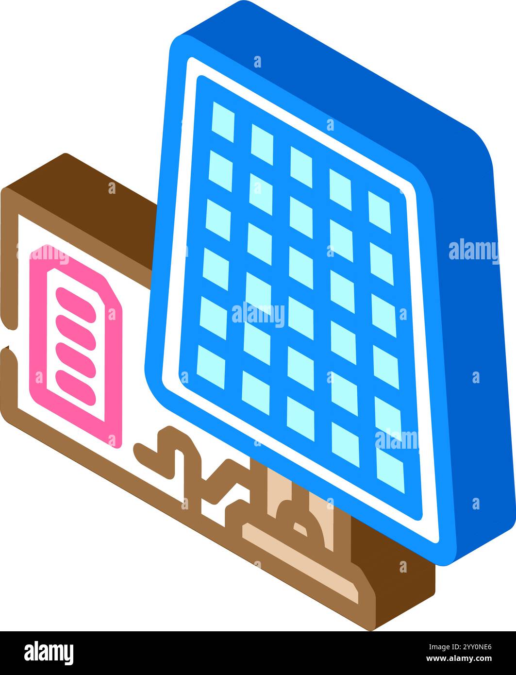 solar panel industry 3 isometric icon vector illustration Stock Vector ...