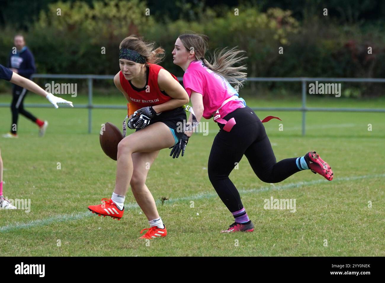 Flag football tournament, Coventry UK, 28th September 2024 Stock Photo ...