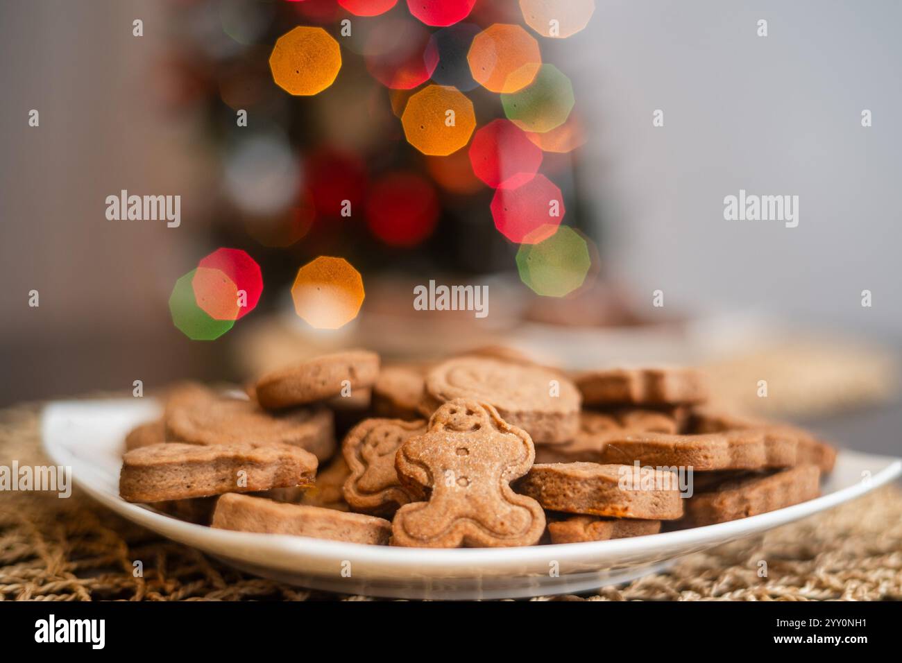 Homemade gingerbread making before Christmas Stock Photo - Alamy