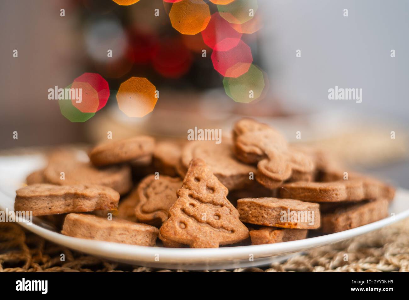 Homemade gingerbread making before Christmas Stock Photo - Alamy