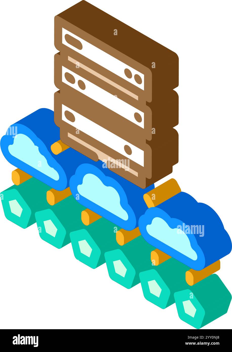 Edge computing illustration Cut Out Stock Images & Pictures - Alamy