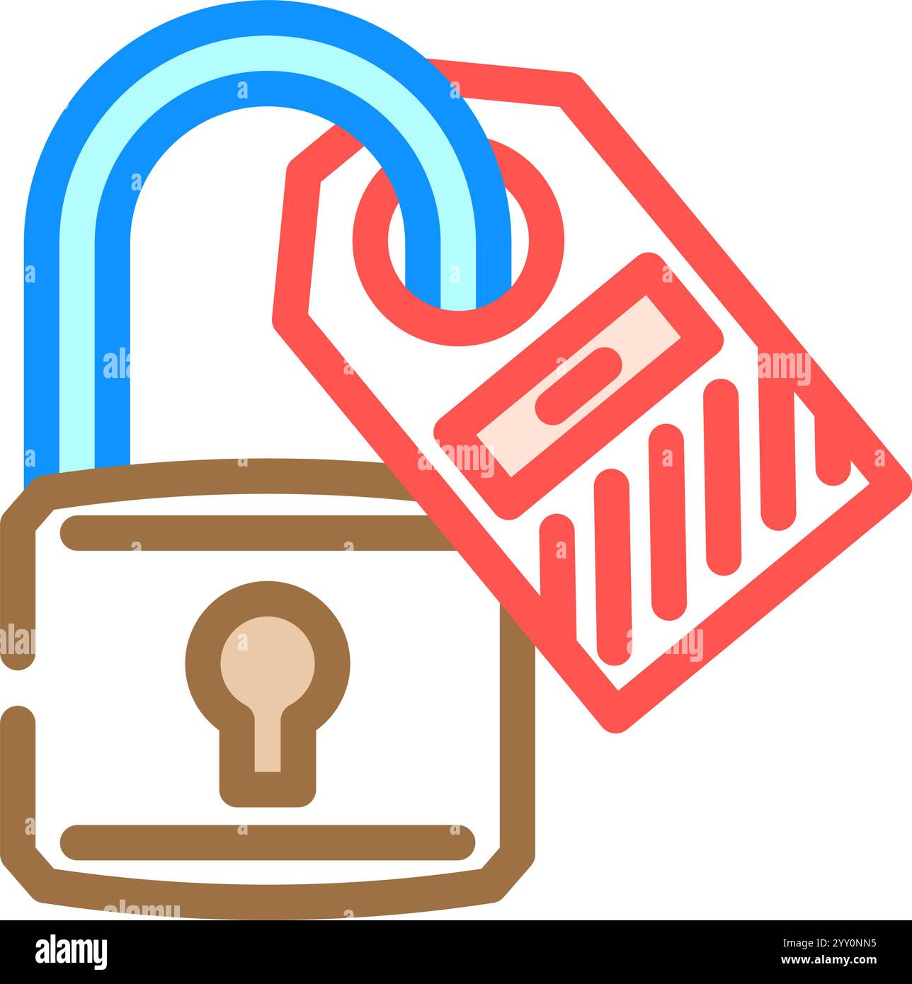 lockout tagout injury prevention color icon vector illustration Stock ... lockout tagout injury prevention color icon vector illustration Stock ...