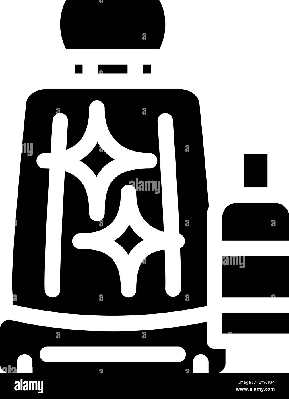 leather conditioner car care glyph icon vector illustration Stock ...