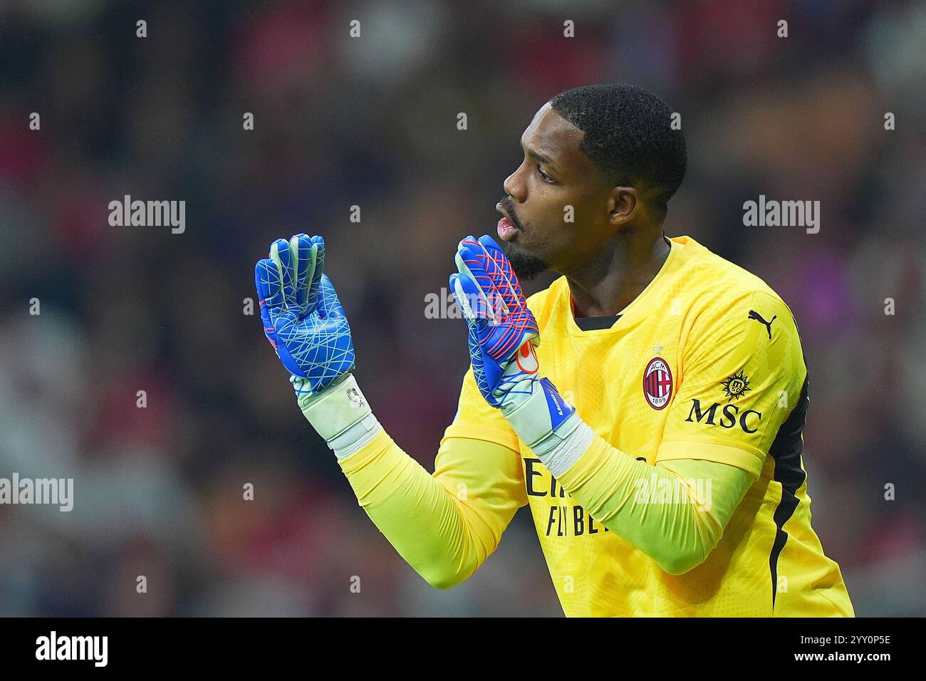 Milano, Italia. 17th Sep, 2024. AC Milan's goalkeeper Mike Maignan ...