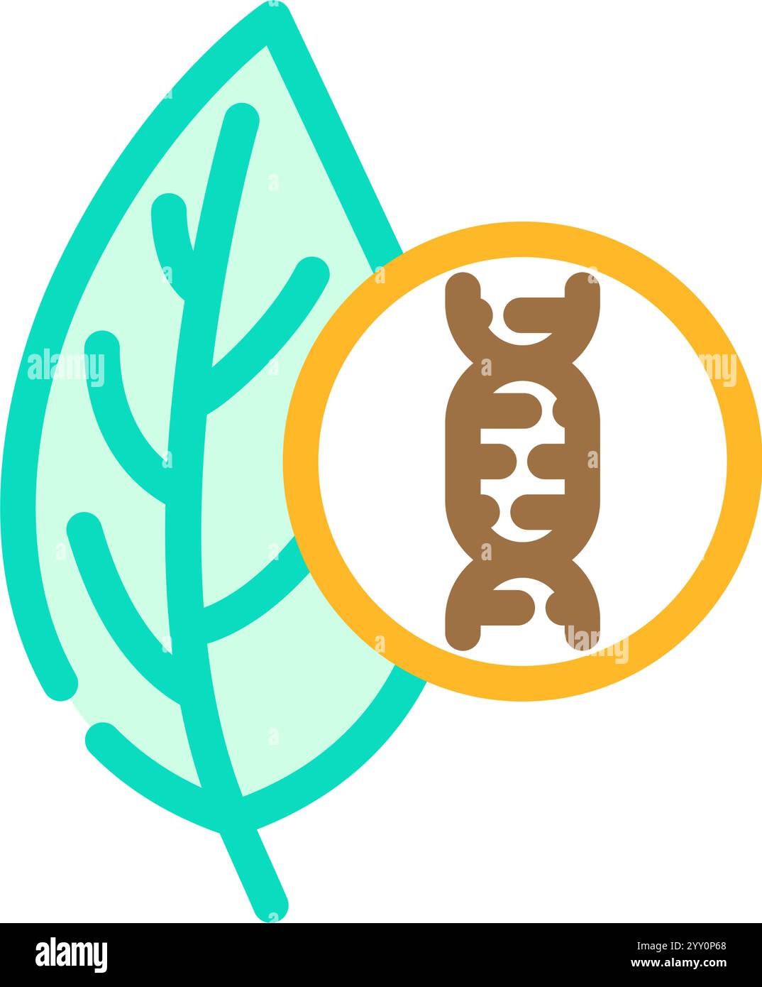 plant dna agri tech color icon vector illustration Stock Vector Image ...
