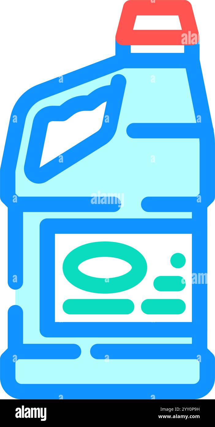 bleach bottle color icon vector illustration Stock Vector Image & Art ...
