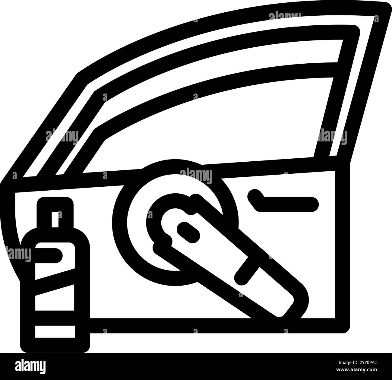 polishing compound car care line icon vector illustration Stock Vector ...