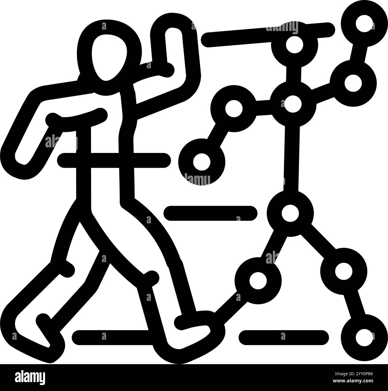 motion tracking augmented reality line icon vector illustration Stock ...