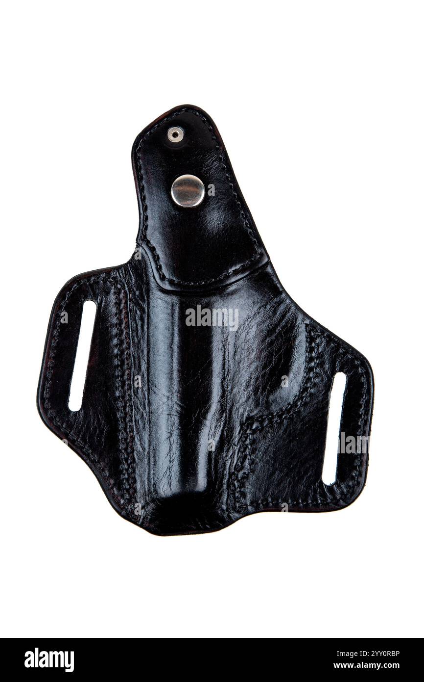 Leather holster for a pistol. Accessory for convenient and concealed ...