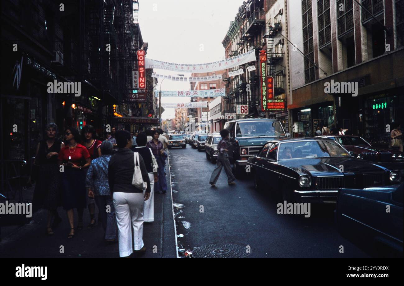 New York USA, 20230101, Aufnahme ca. 1973, New York, Chinaviertel *** New York USA, 20230101 ...