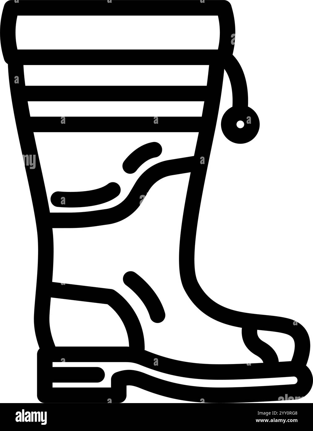 safe footwear injury prevention line icon vector illustration Stock ...