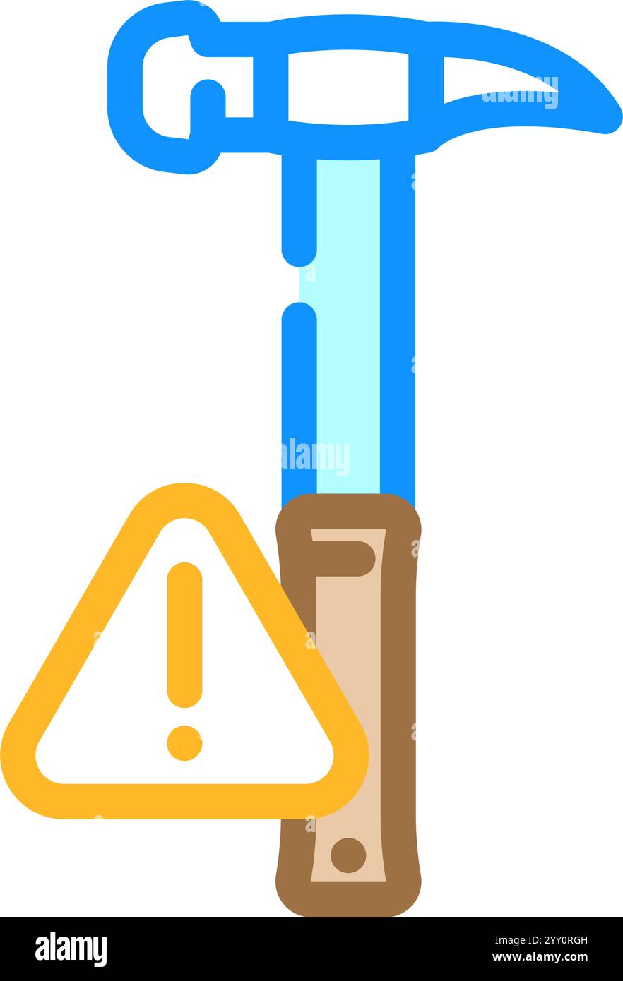 safe use of tools injury prevention color icon vector illustration ...