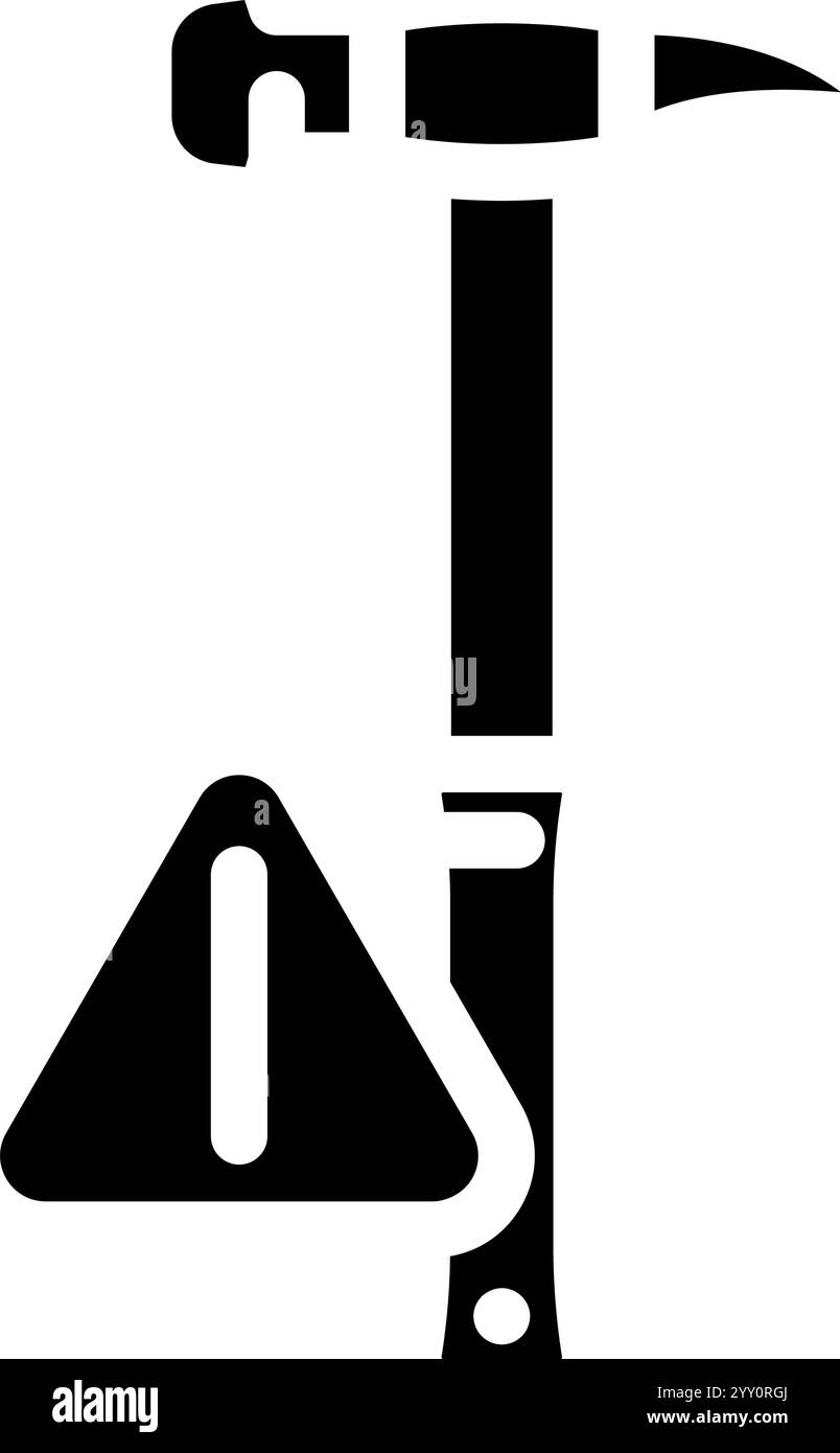 safe use of tools injury prevention glyph icon vector illustration ...