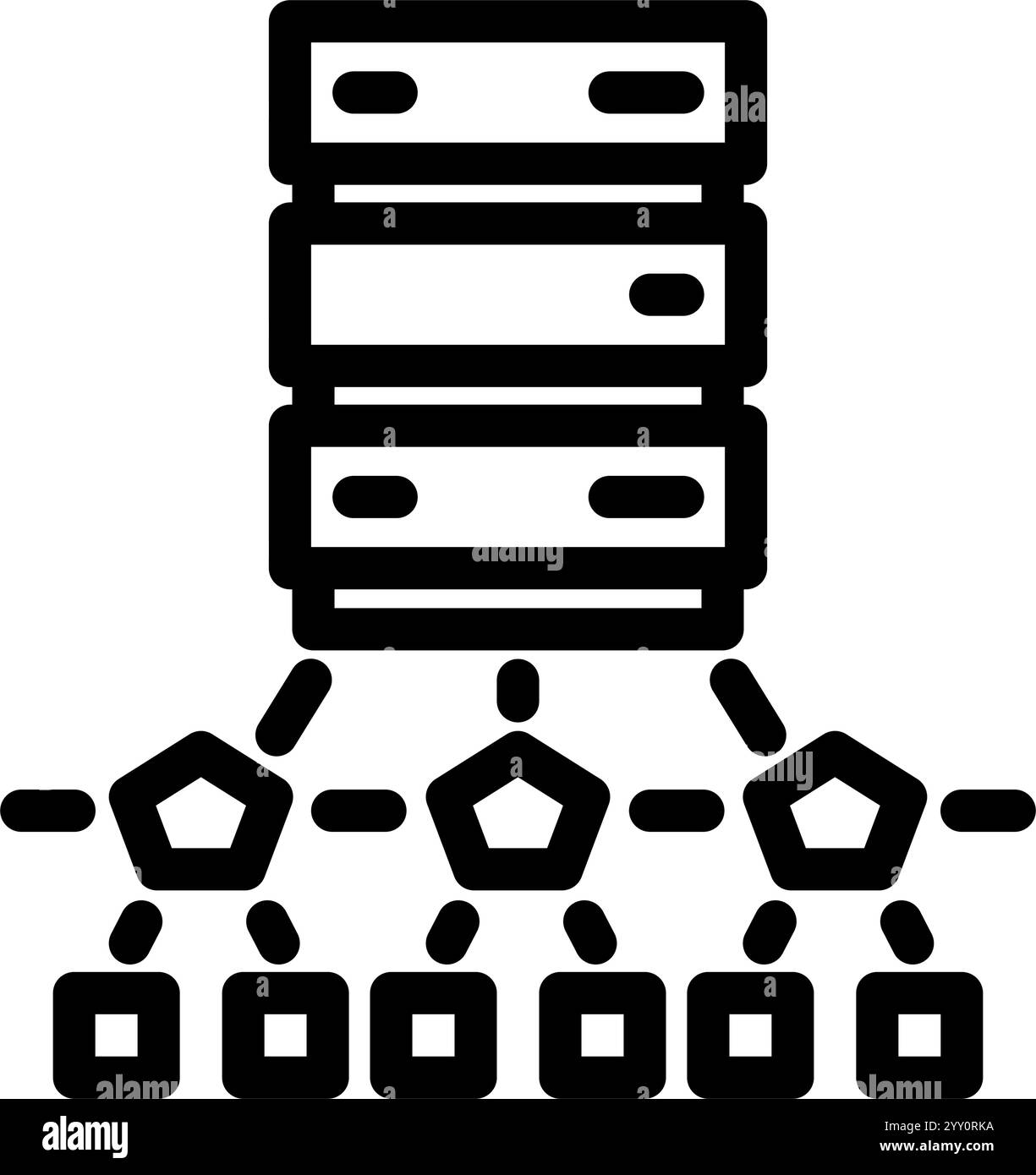 edge computing node data center line icon vector illustration Stock ... edge computing node data center line icon vector illustration Stock ...